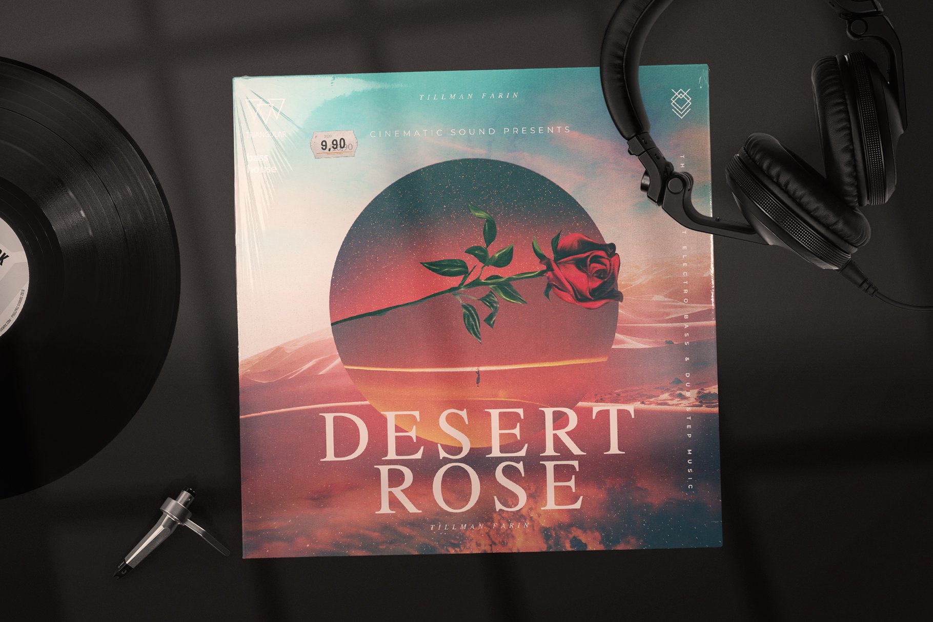 Desert Rose Album Cover Art (407550) | Web Elements | Design Bundles