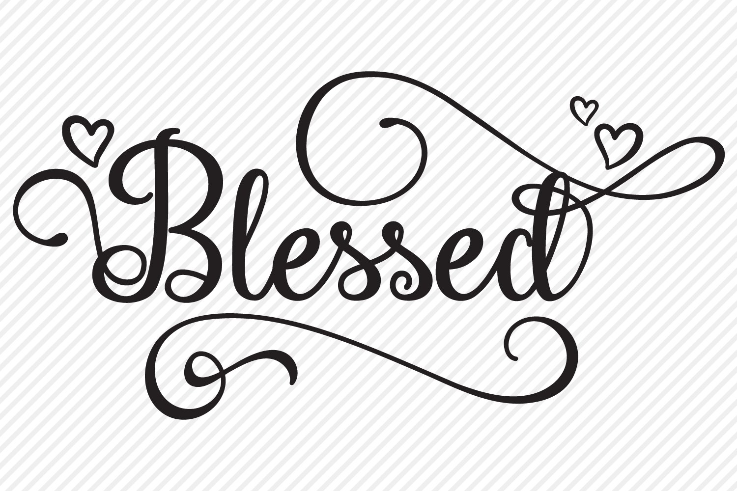 Blessed Monogram Clip Art