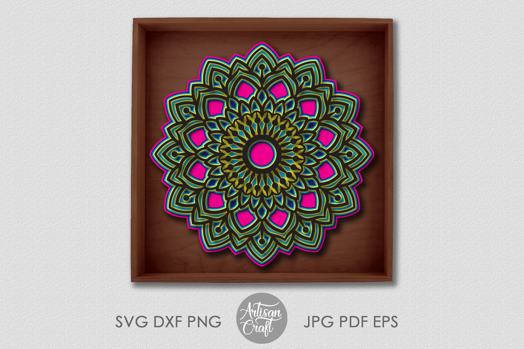 Layered mandala svg, multi layer mandala (726396) | Cut Files | Design ...