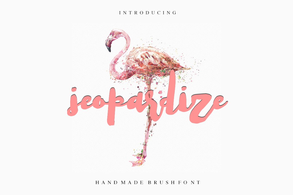 Jeopardize (7518) | Script | Font Bundles