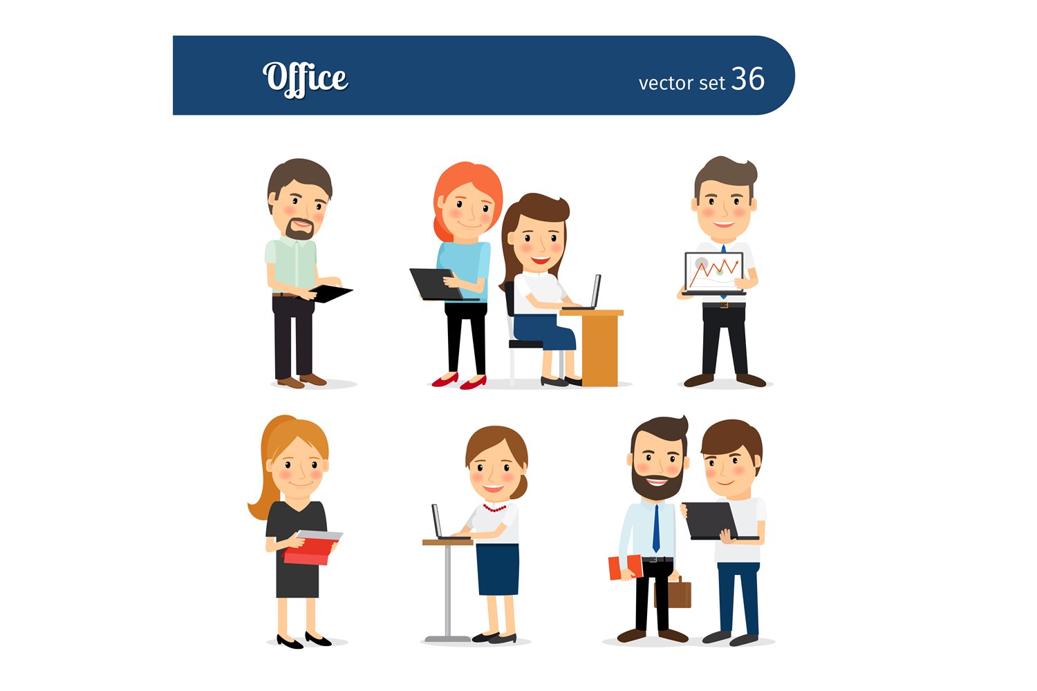 Office people (769924) | Illustrations | Design Bundles