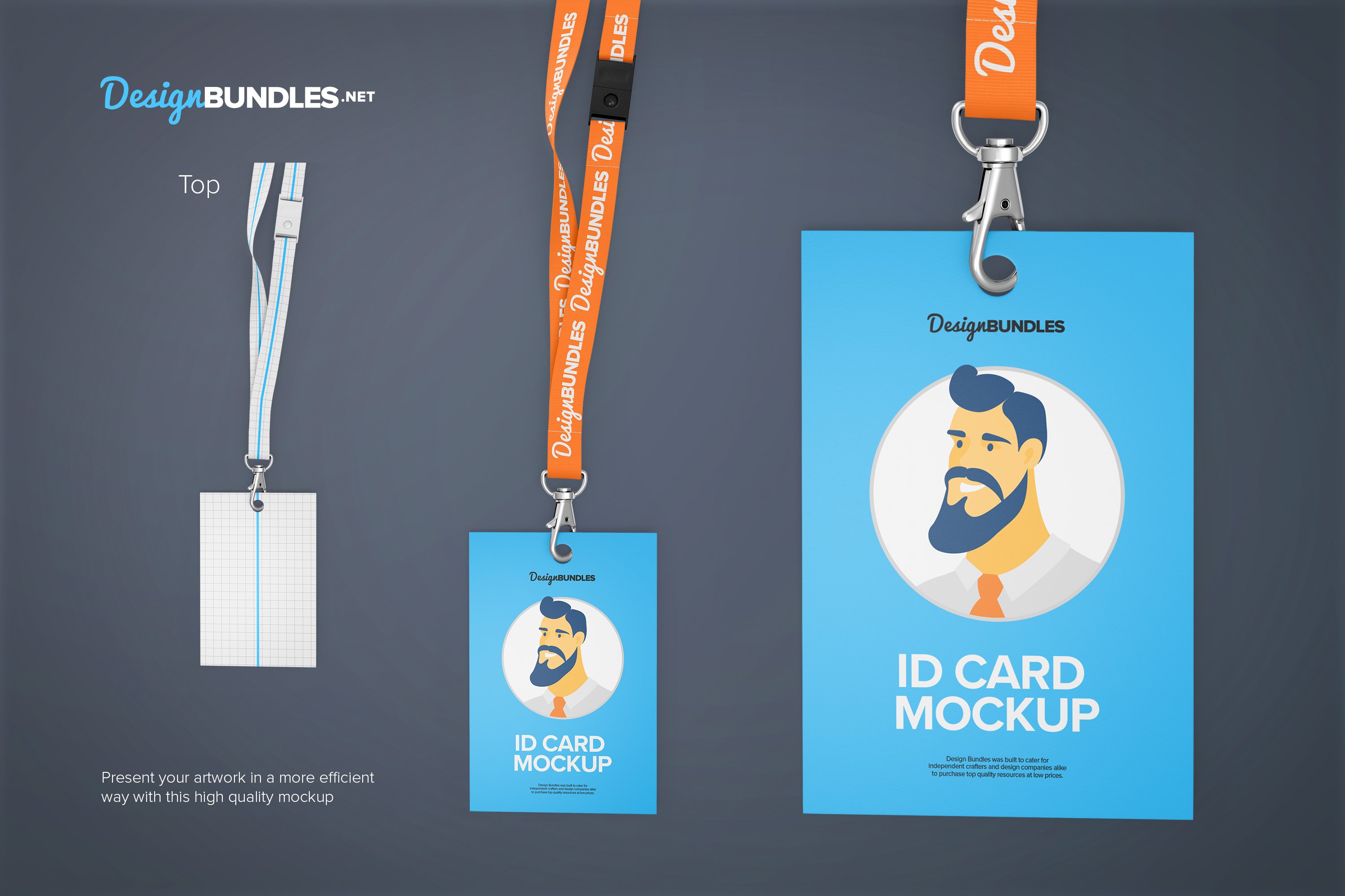 Two ID Card PSD Mockups
