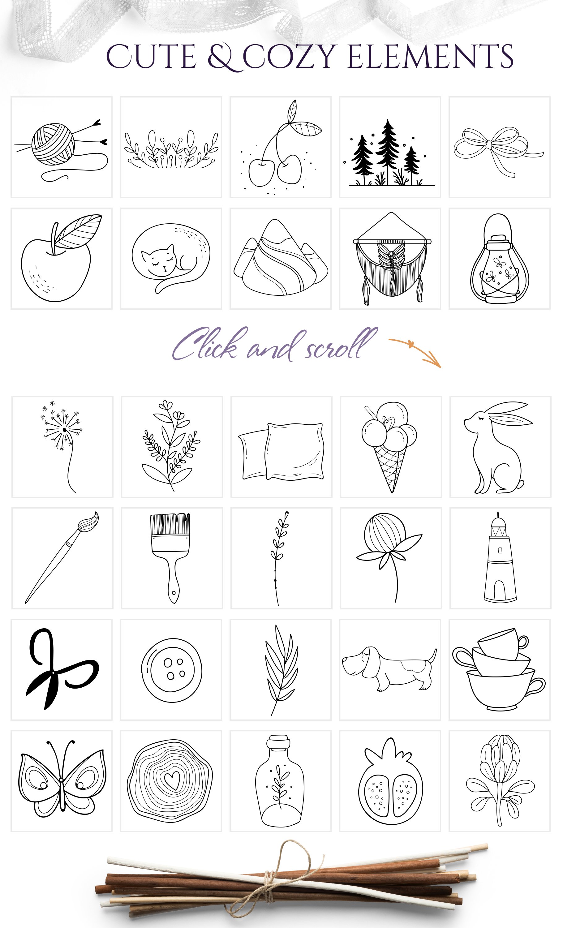 Simple things branding set (59418) | Logos | Design Bundles