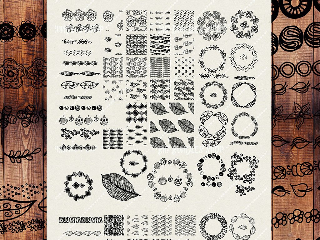 Doodle Big Bundle (173853) | Brushes | Design Bundles