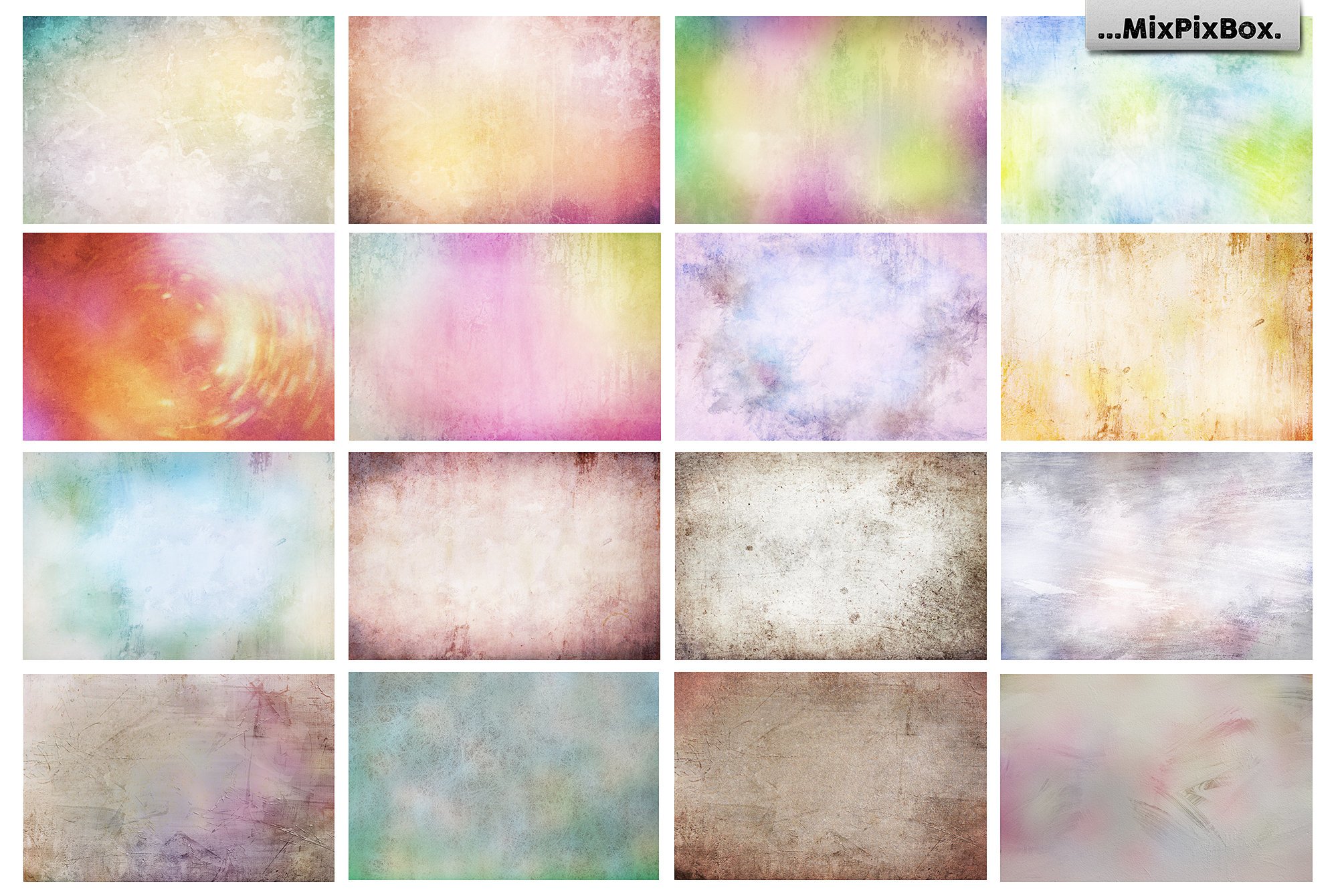 Pastel Fine Art Textures (81096) | Textures | Design Bundles