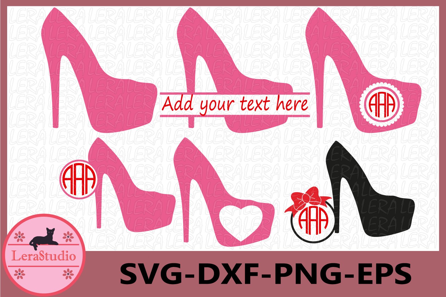 High heels Svg, Women Shoe Monogram SVG (433148) | SVGs | Design Bundles
