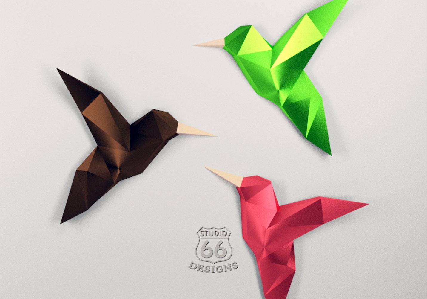 Papercraft Birds, Papercraft 3D, Origami Birds, Home Decor (145704 ...