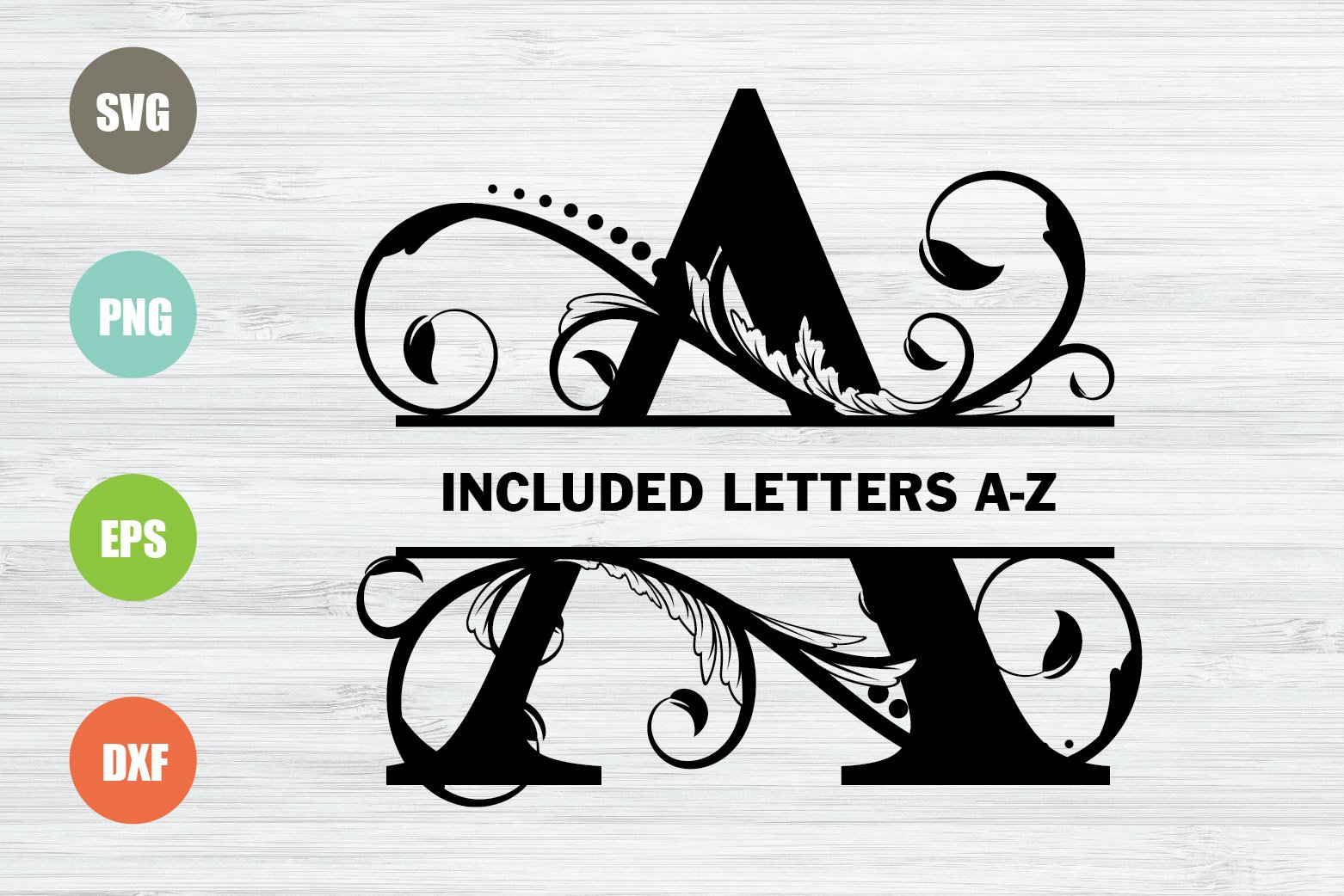 Split Monogram S Svg Free Layered SVG Files