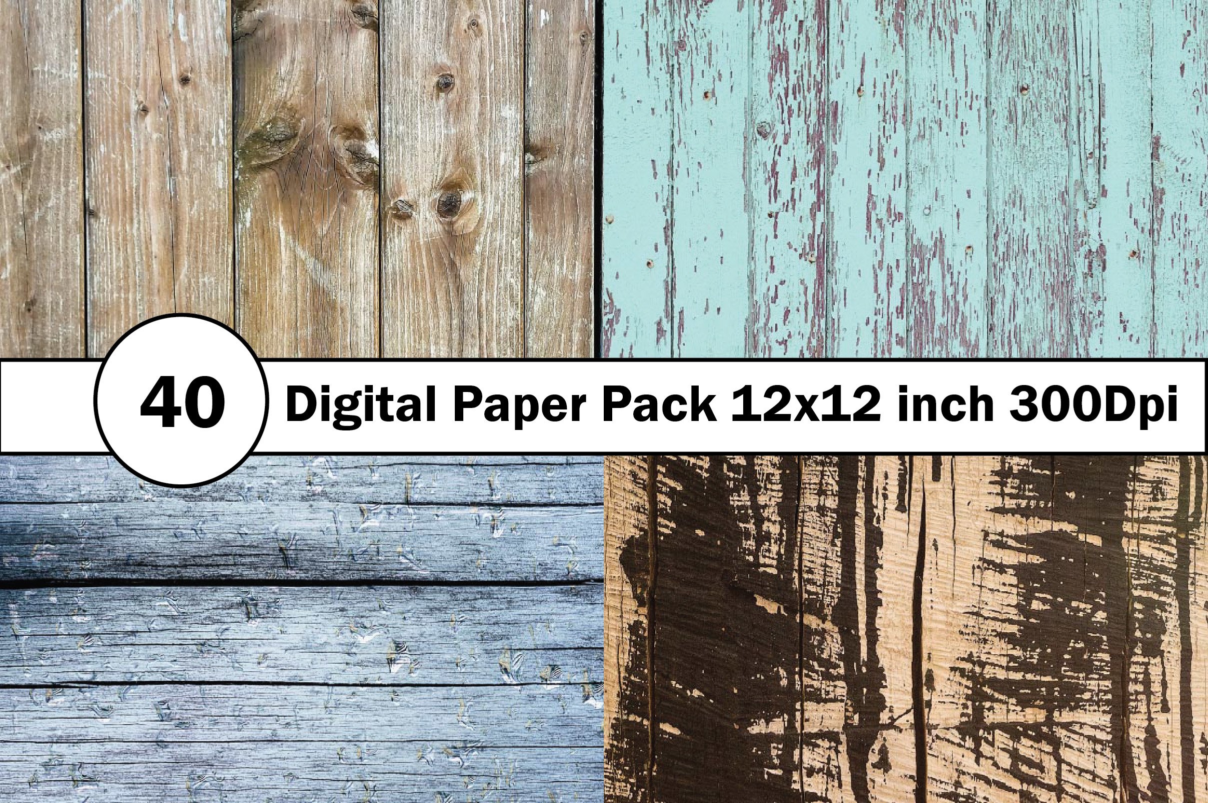 40 Digital Paper Pack 12x12 inch 300 Dpi (380052) | SVGs | Design Bundles