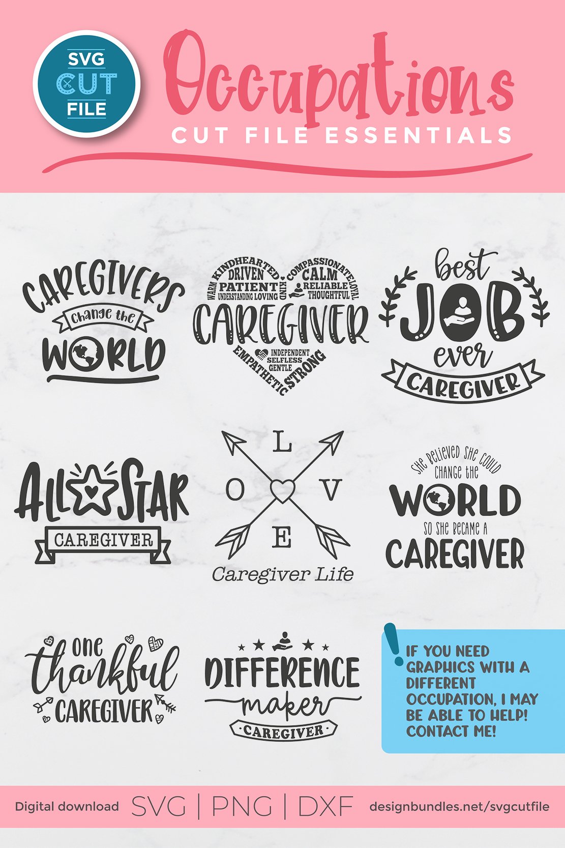 Caregiver svg bundle, a care giver svg bundle for crafters (1026072 ...