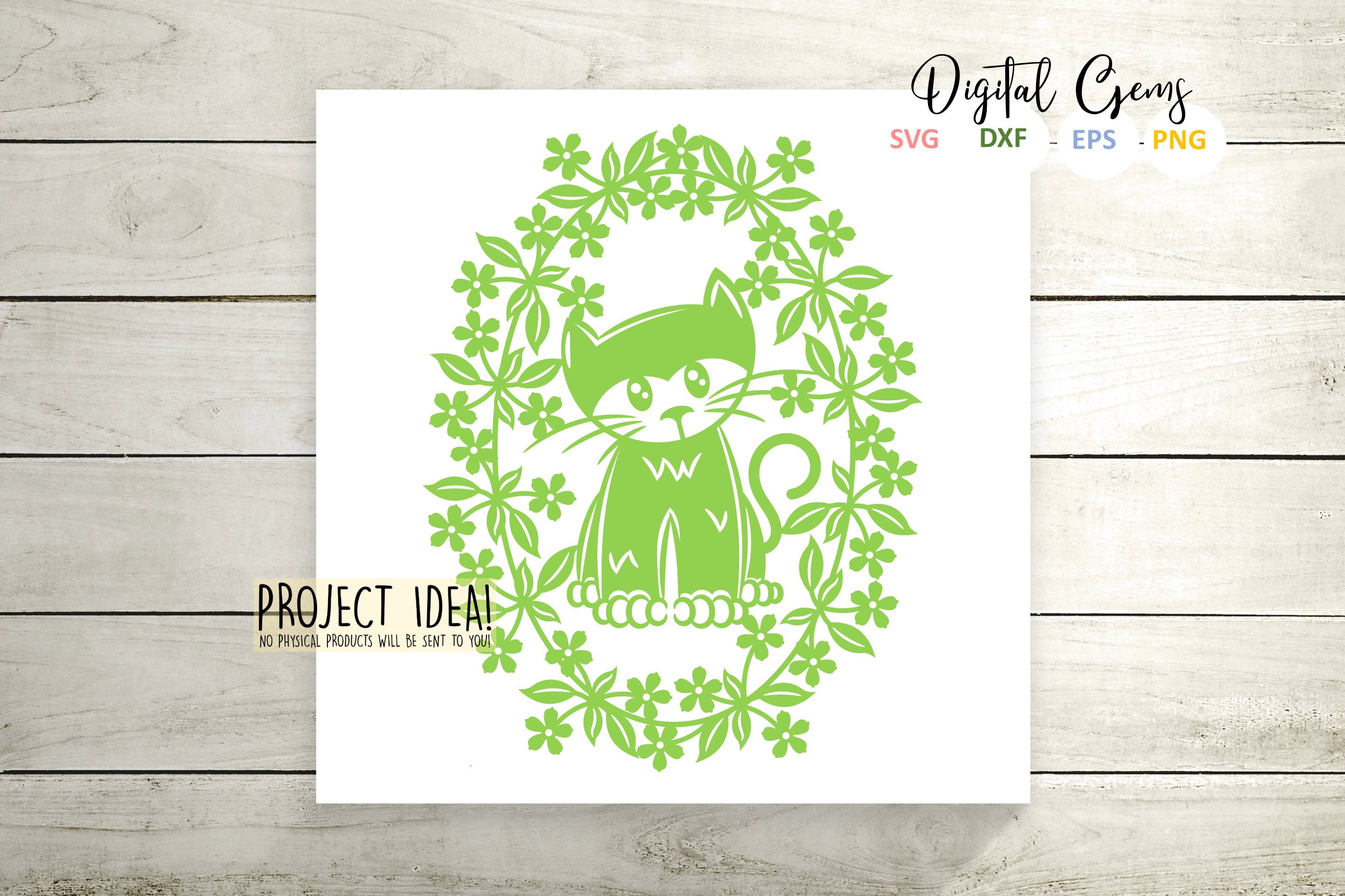 Cat paper cut design SVG / DXF / EPS / PNG files (245923) | SVGs ...