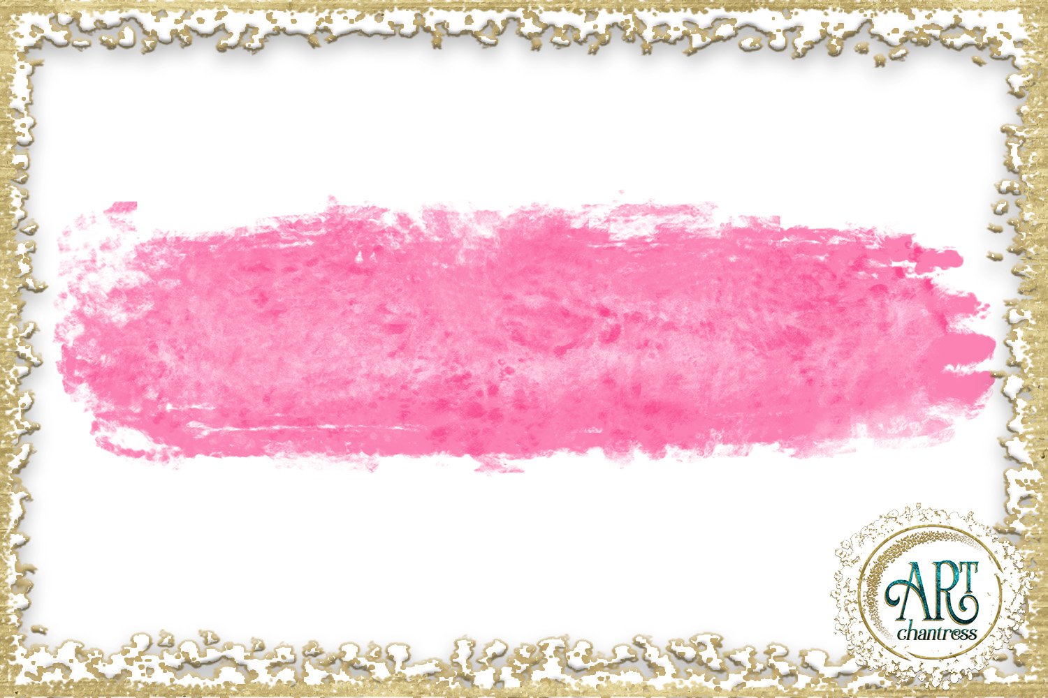 Brush Strokes in American Pink Glitter - Digital Clipart (103525 ...
