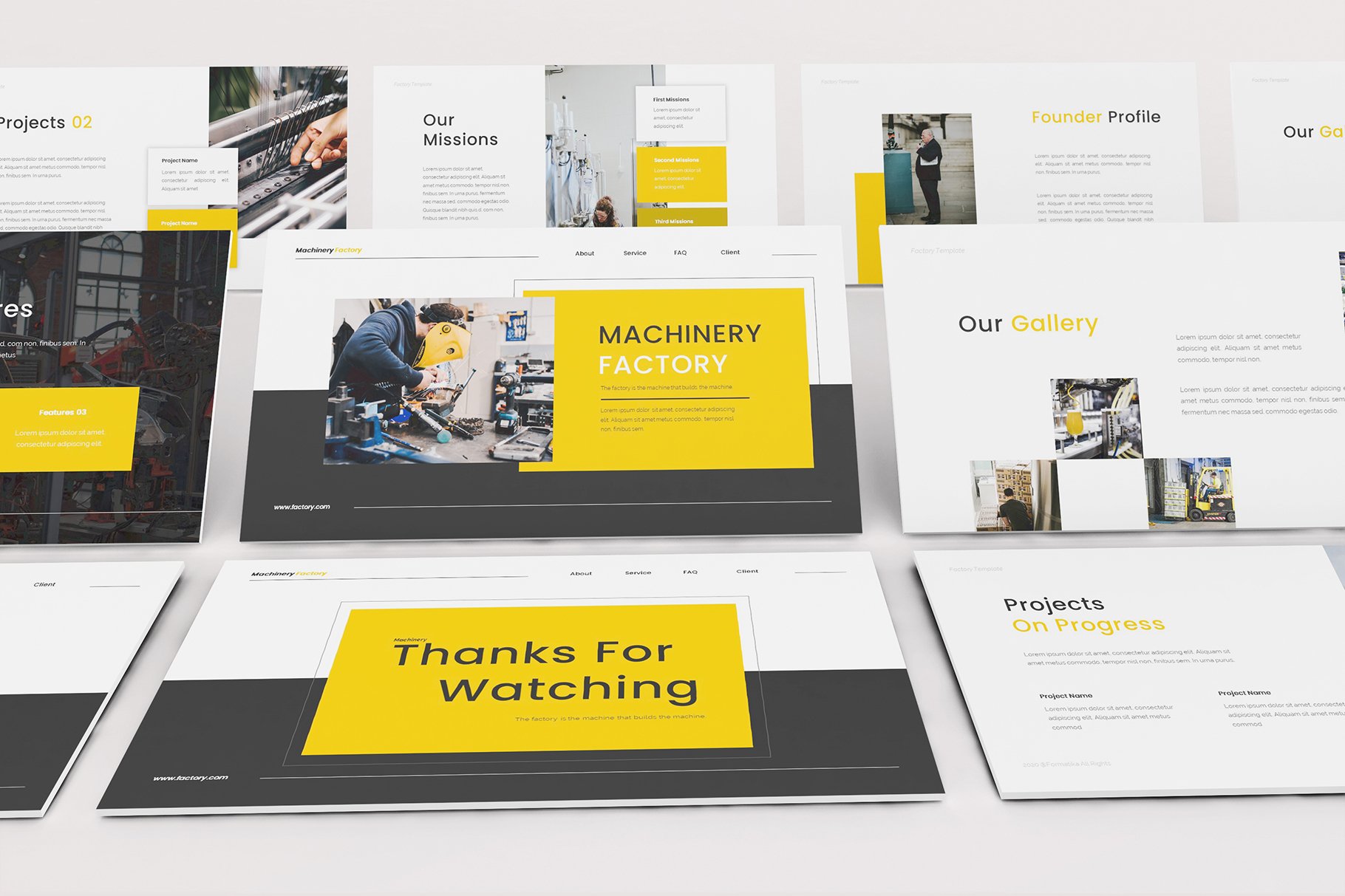 Factory Powerpoint Template (476052) | Presentation Templates | Design ...