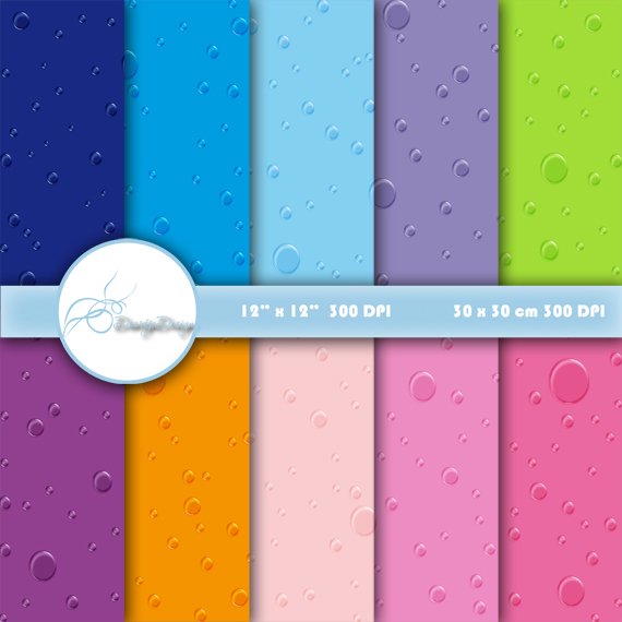 Digital paper Raindrop (42963) | Backgrounds | Design Bundles