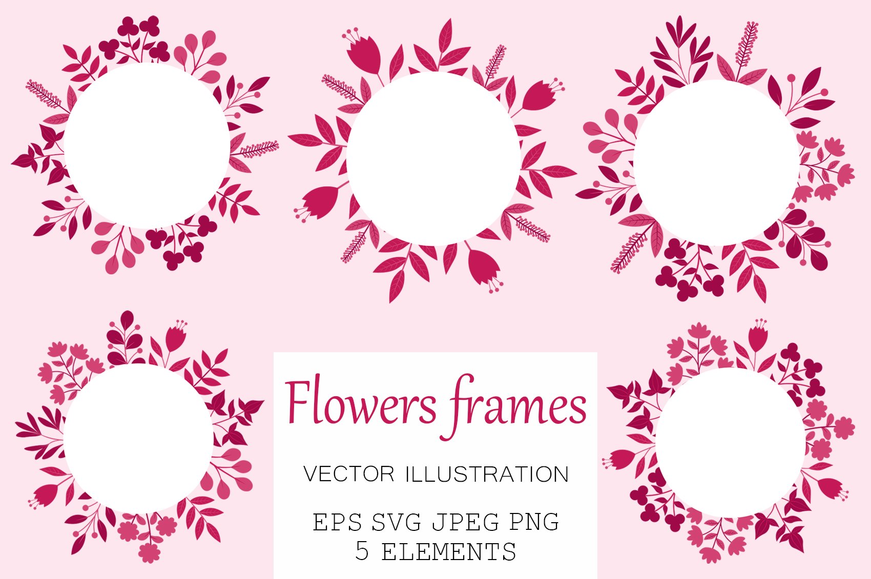 Flowers frame. Flowers design. Flowers SVG. Flowers postcard (1411041 ...