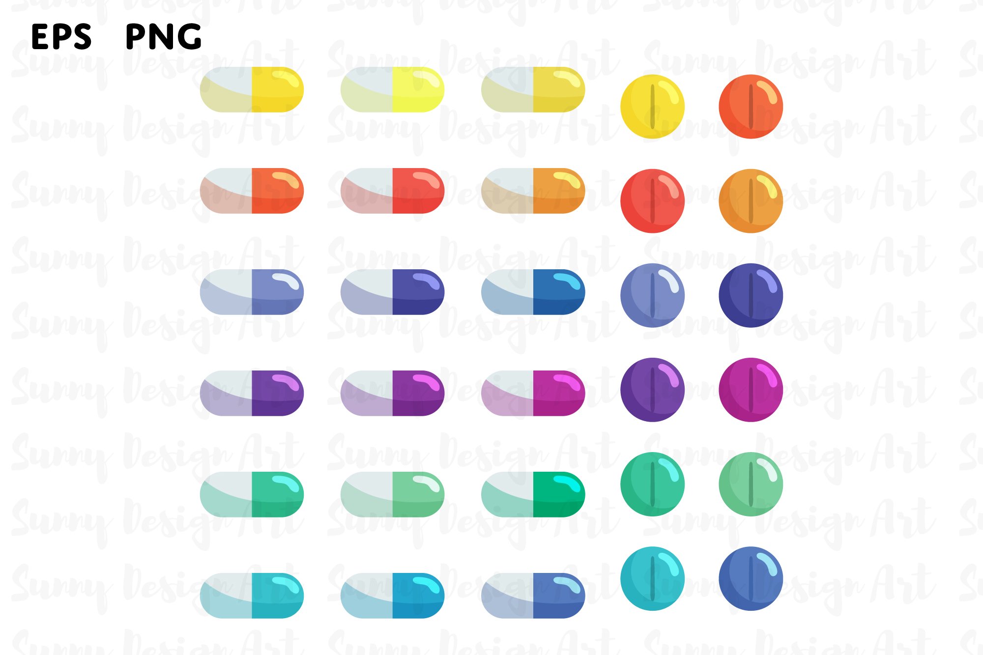 Medical vector clipart pack, kawaii seamless pattern (844012 ...