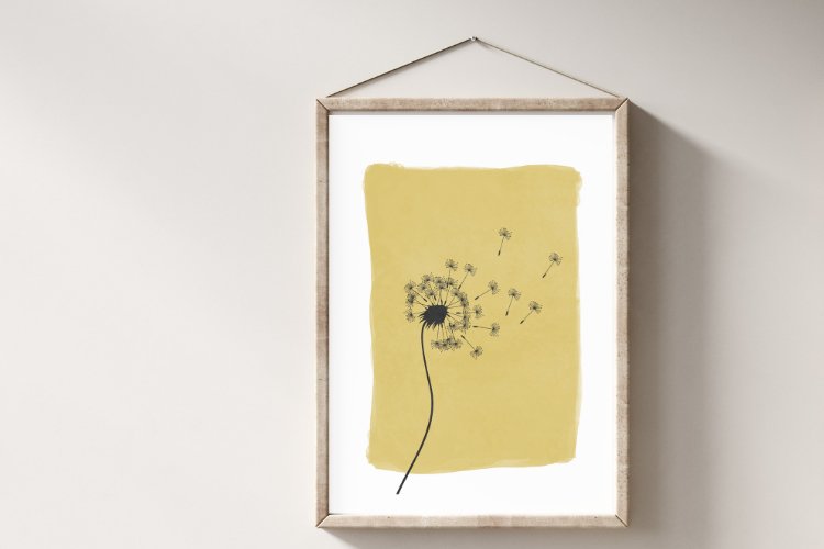 Yellow Dandelion Drawing
