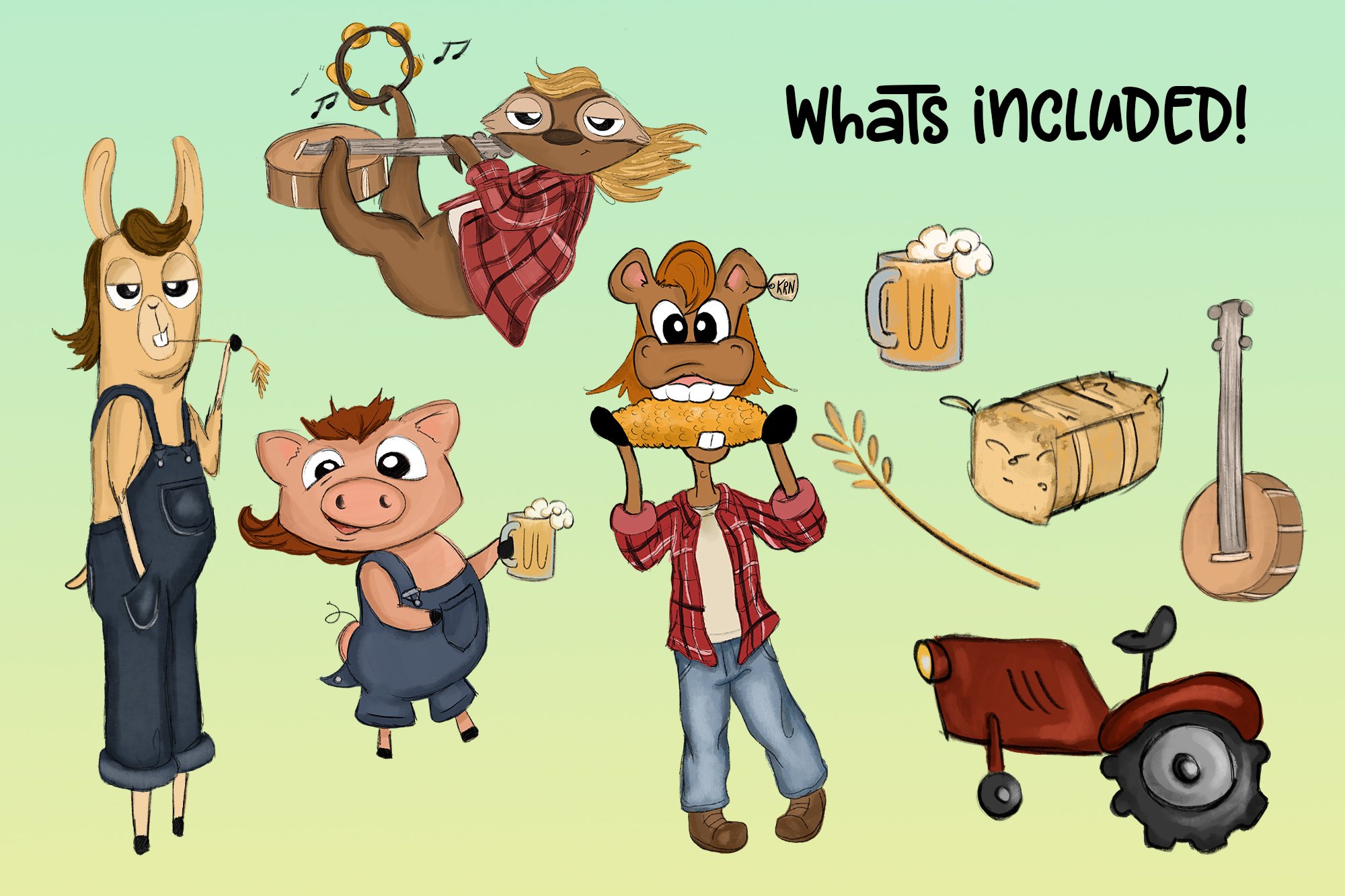 The Mullet Crew | Animals with Mullets, Beer, Banjo & Straw