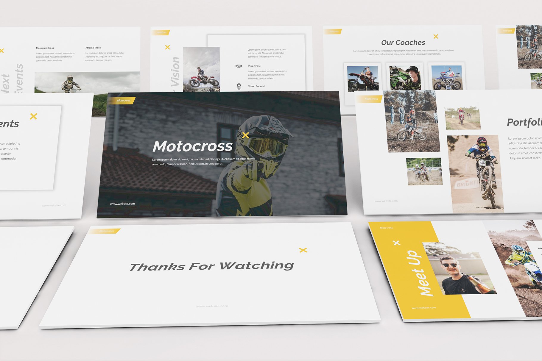 Motocross Powerpoint Template (474723) | Presentation Templates ...