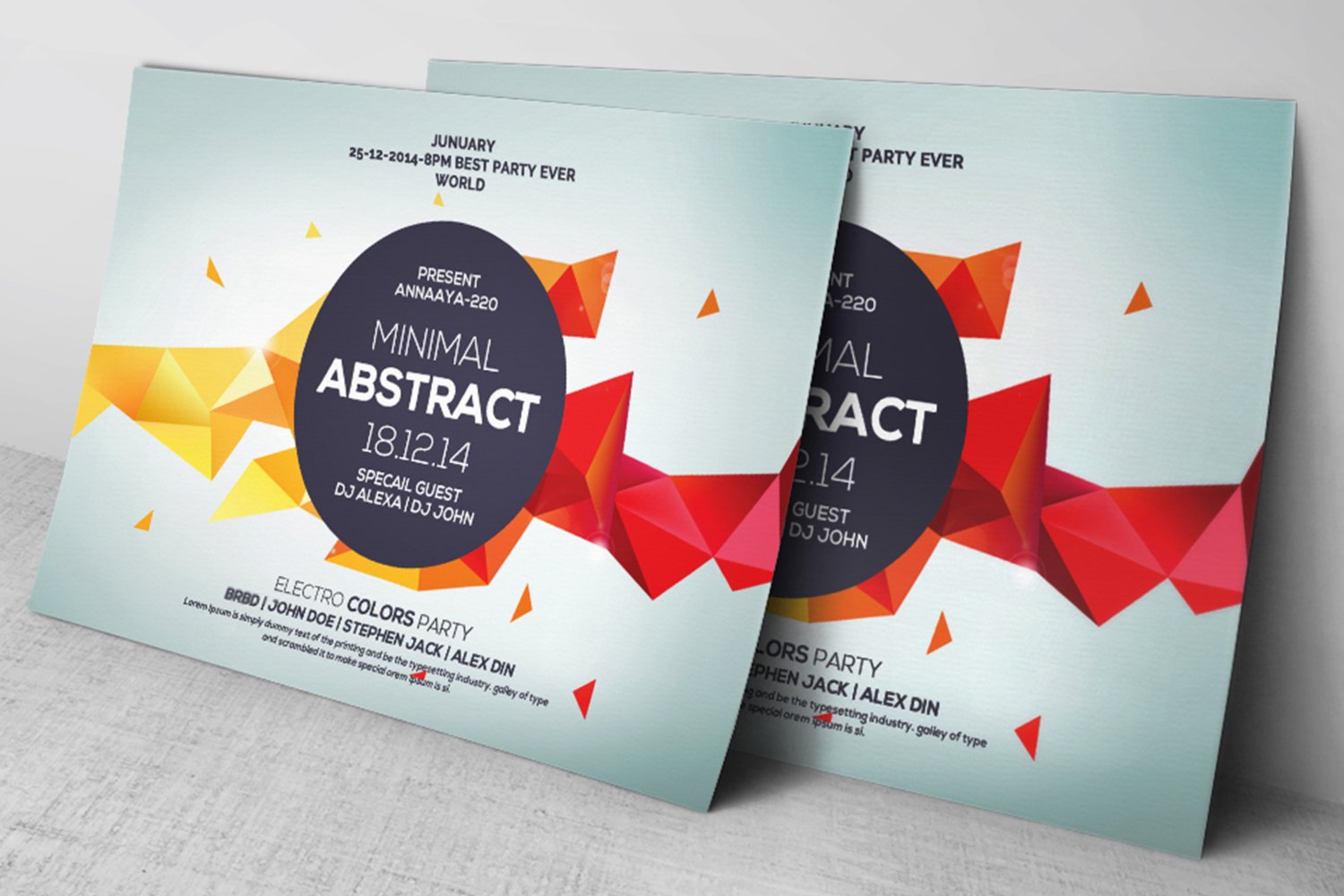 Abstract Minimal Flyer (482037) | Flyers | Design Bundles