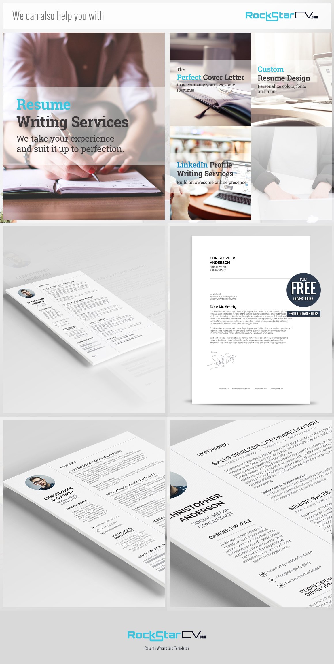 Resume Template Synnove (72368) | Resume Templates | Design Bundles