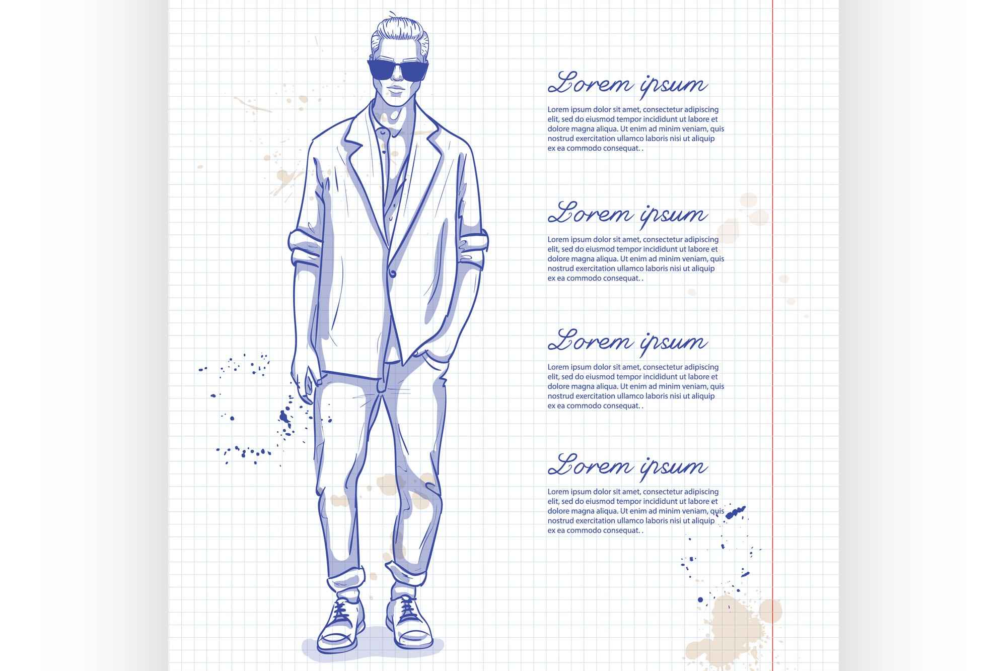 Vector man model (743889) | Illustrations | Design Bundles
