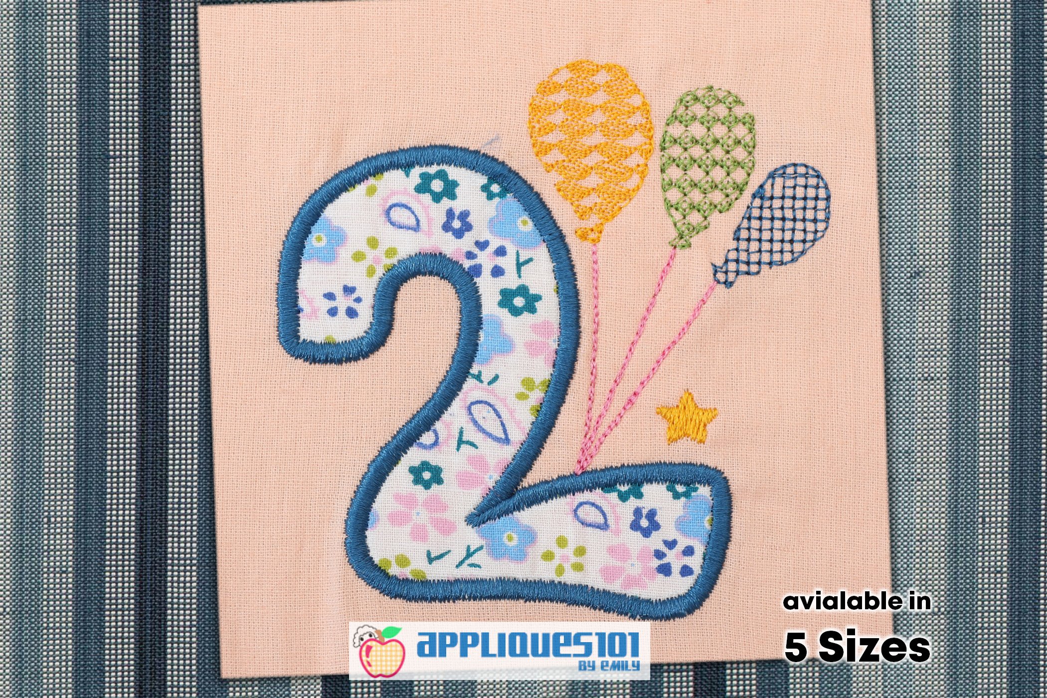 2nd Birthday Embroidery Applique Design - Birthdays (358040 ...
