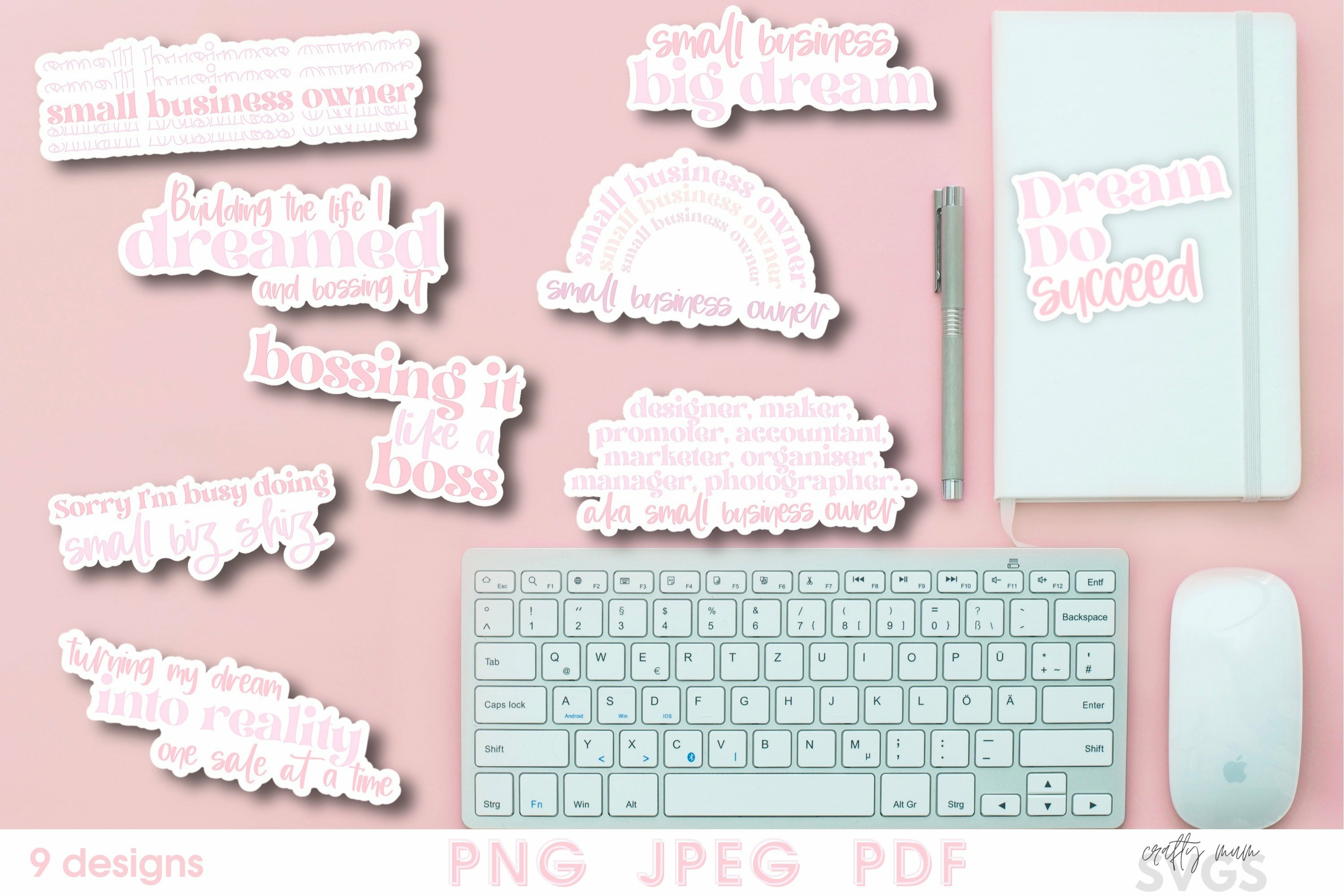 Small business sticker bundle | 9 designs sticker pack (1214406 ...