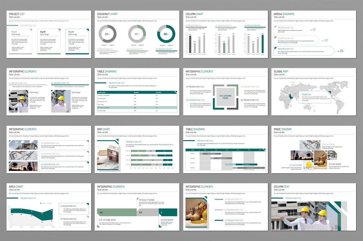 Architectural PowerPoint (7254) | Presentation Templates | Design Bundles