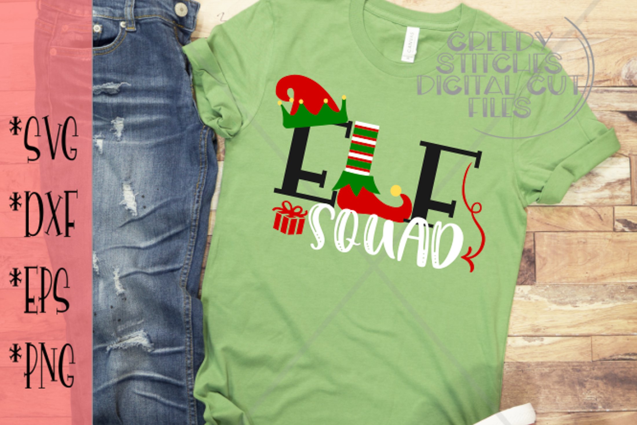 Elf Squad SVG, DXF, EPS, PNG. Christmas SVG DXF EPS PNG (120125) | SVGs ...