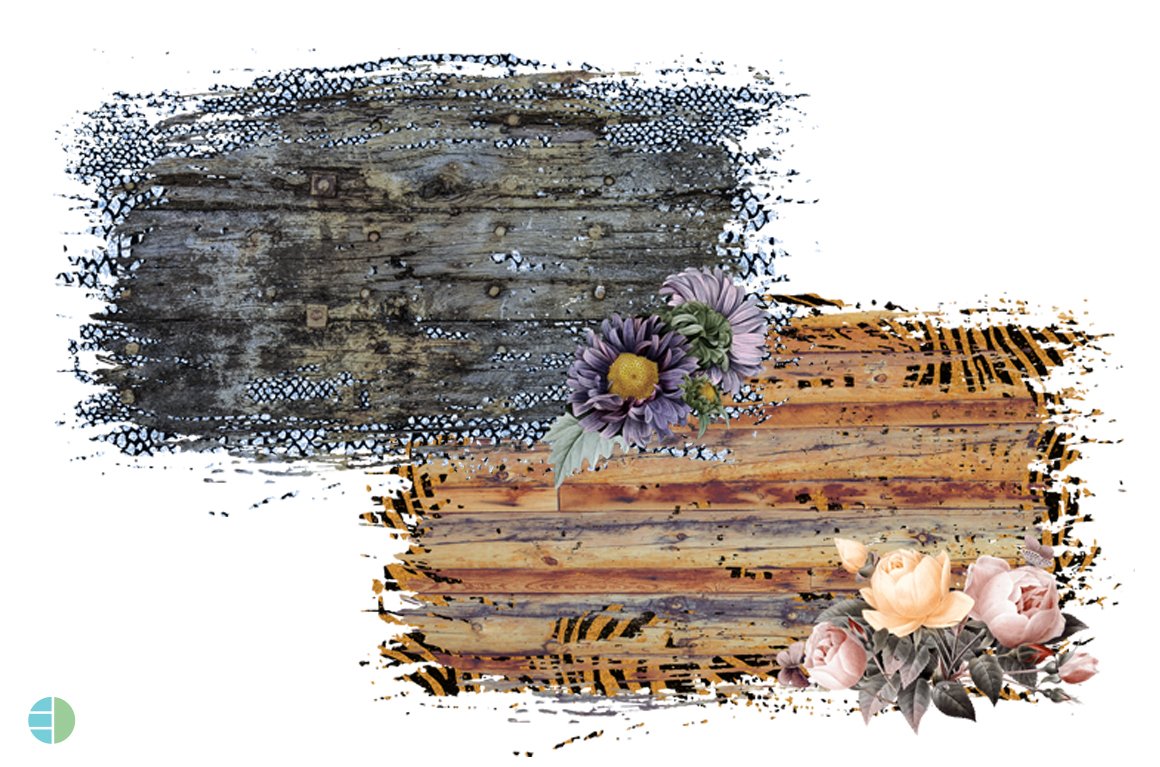 Wood Sublimation Background - Flower - Glitter Leopard (1109704 ...