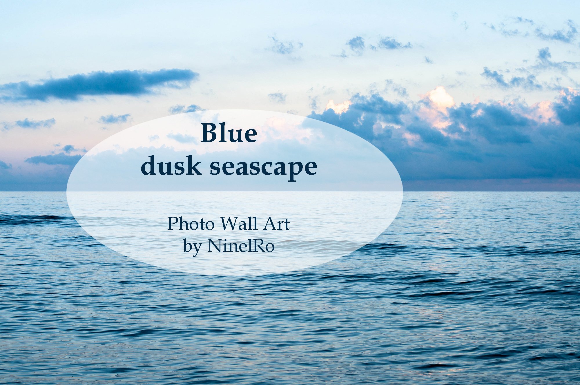 Blue Dusk Seascape. Photo Wall Art (637157) | Travel and Adventure ...