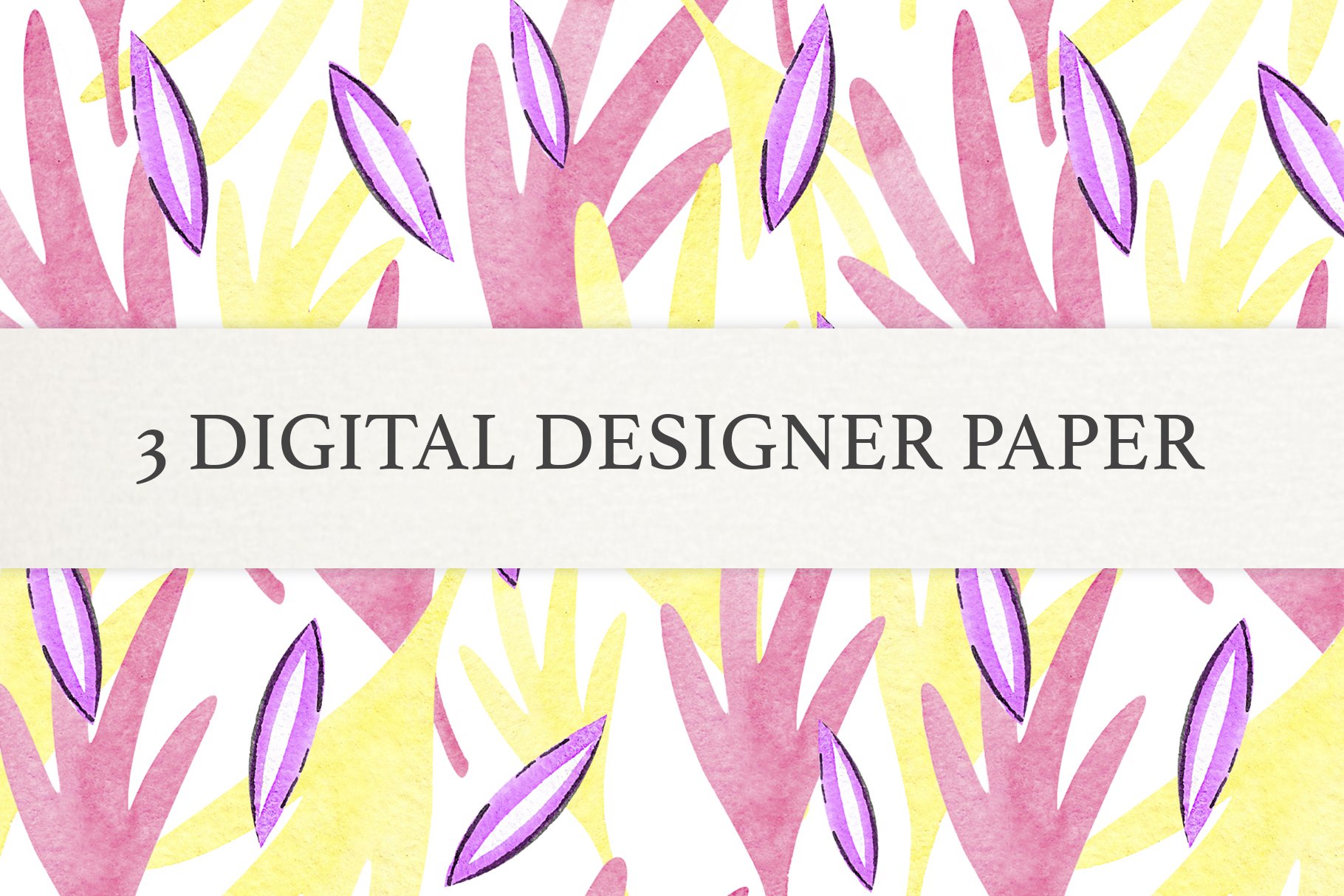 Watercolor Leaf Digital Scrapbook Paper, Seamless Patterns (718806 ...