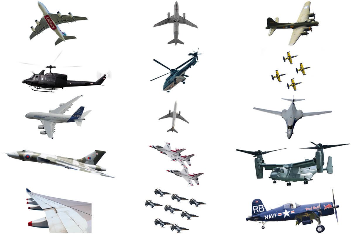 30 Aircraft Png File Photoshop Overlays (659624) | Elements | Design ...