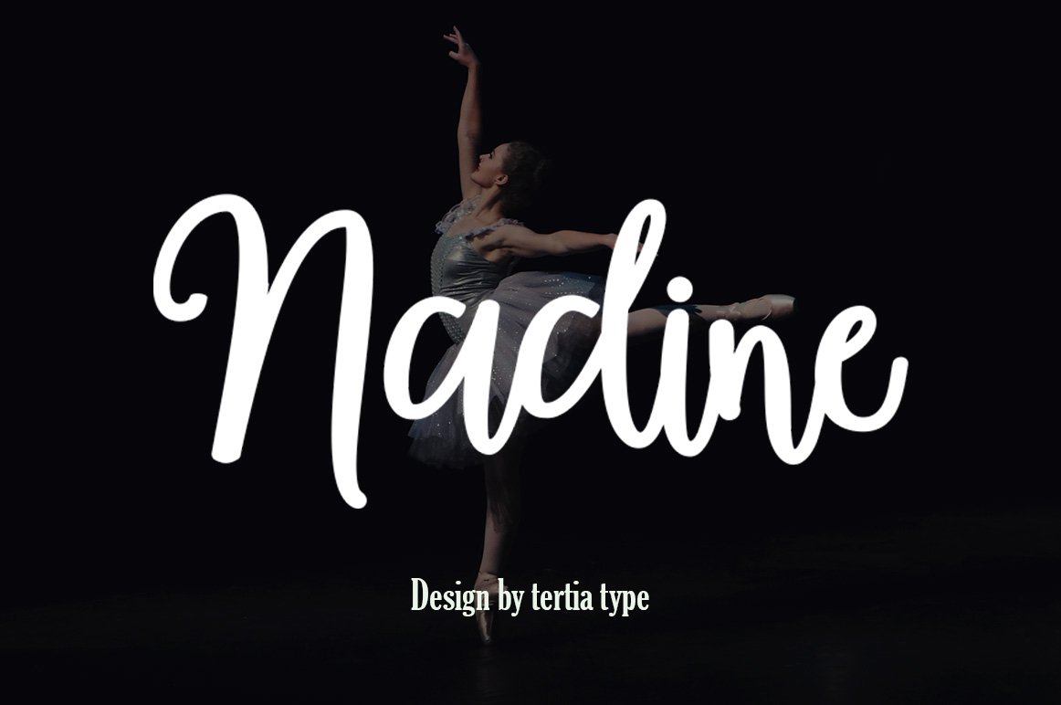 nadine script (61895) | Handwritten | Font Bundles