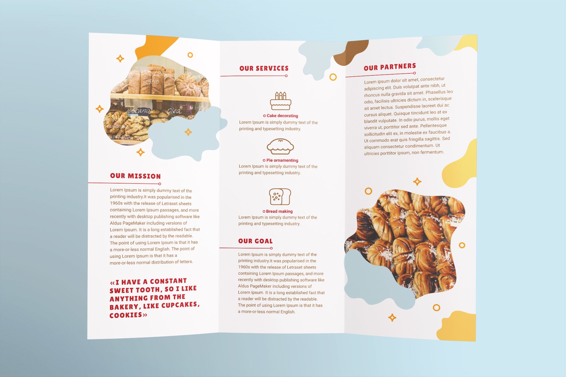 Bakery Brochure Trifold 431264 Brochures Design Bundles
