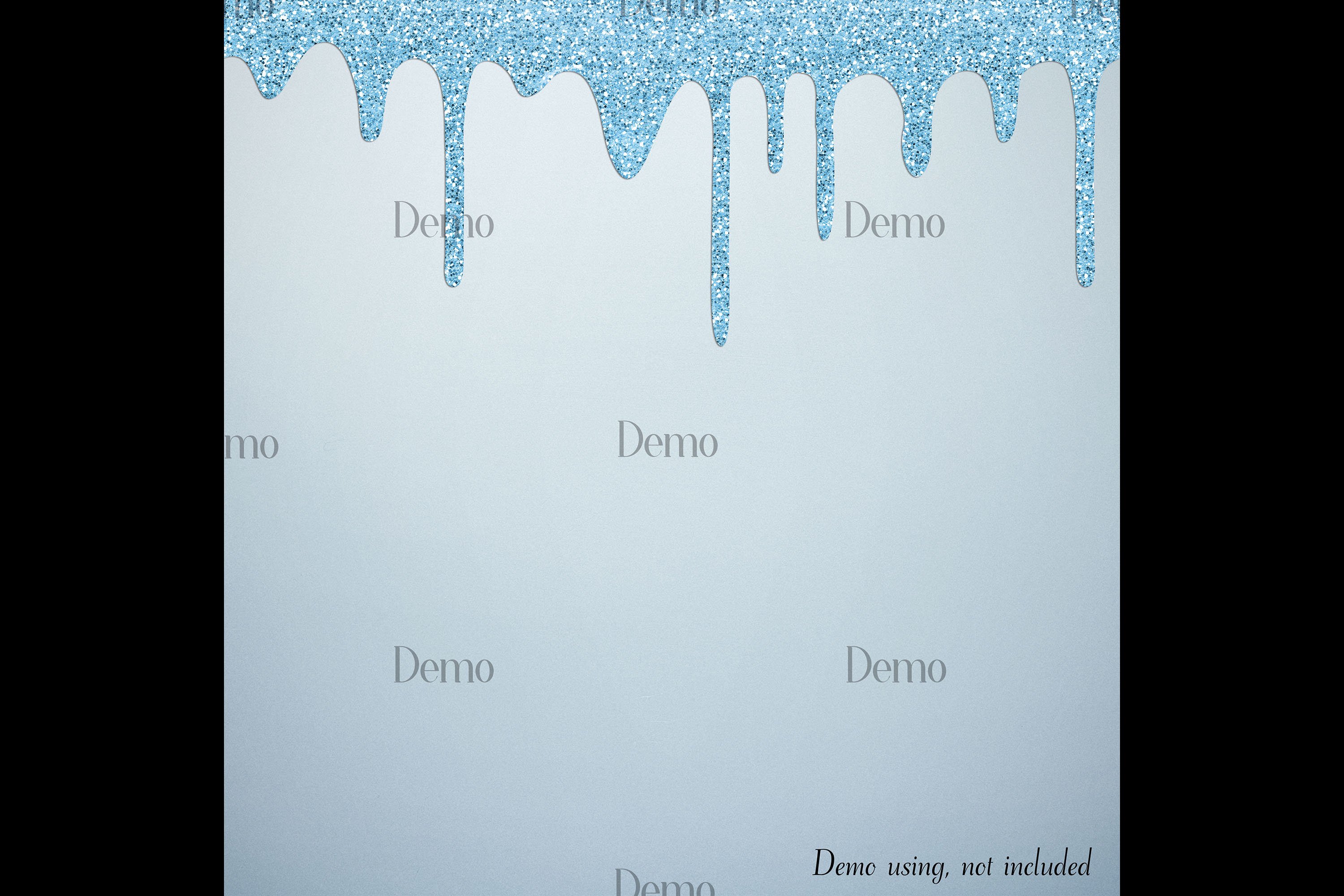 16 Seamless Glitter Dripping Melted Overlay Images 16 Colors (720950 ...