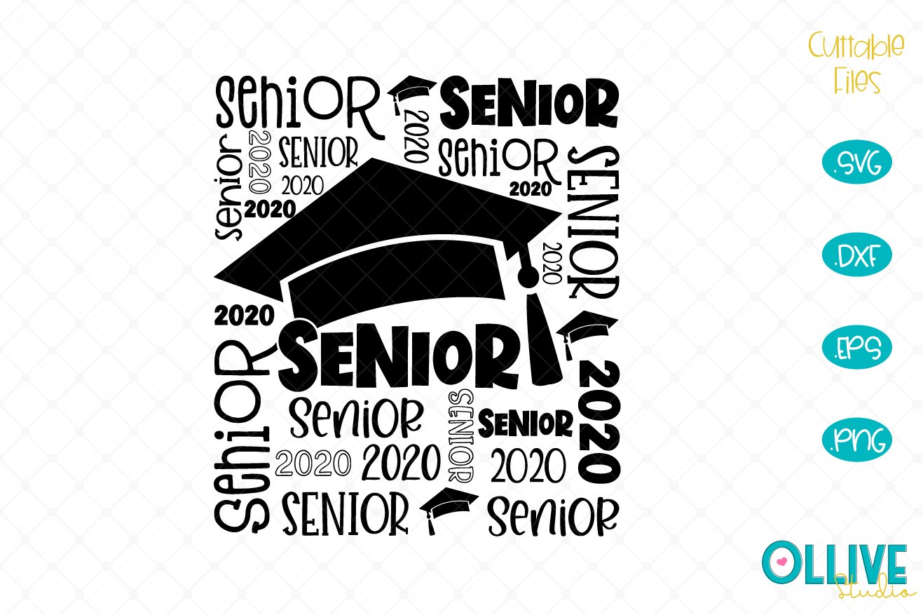 Senior 2020 Word Art SVG (534474) | Cut Files | Design Bundles