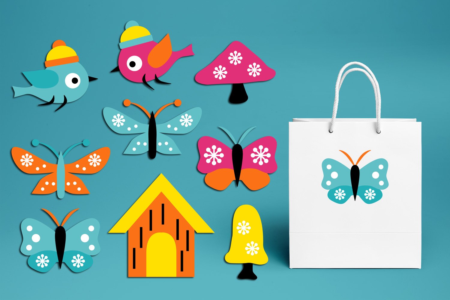 Winter Wonderland Garden (156157) | Illustrations | Design Bundles