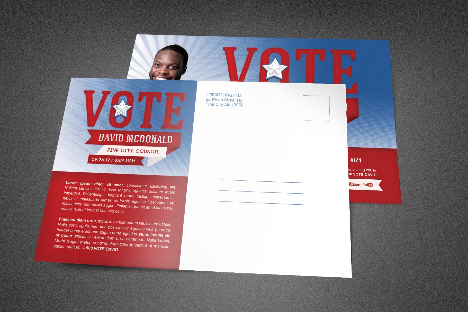 Political Postcards Templates