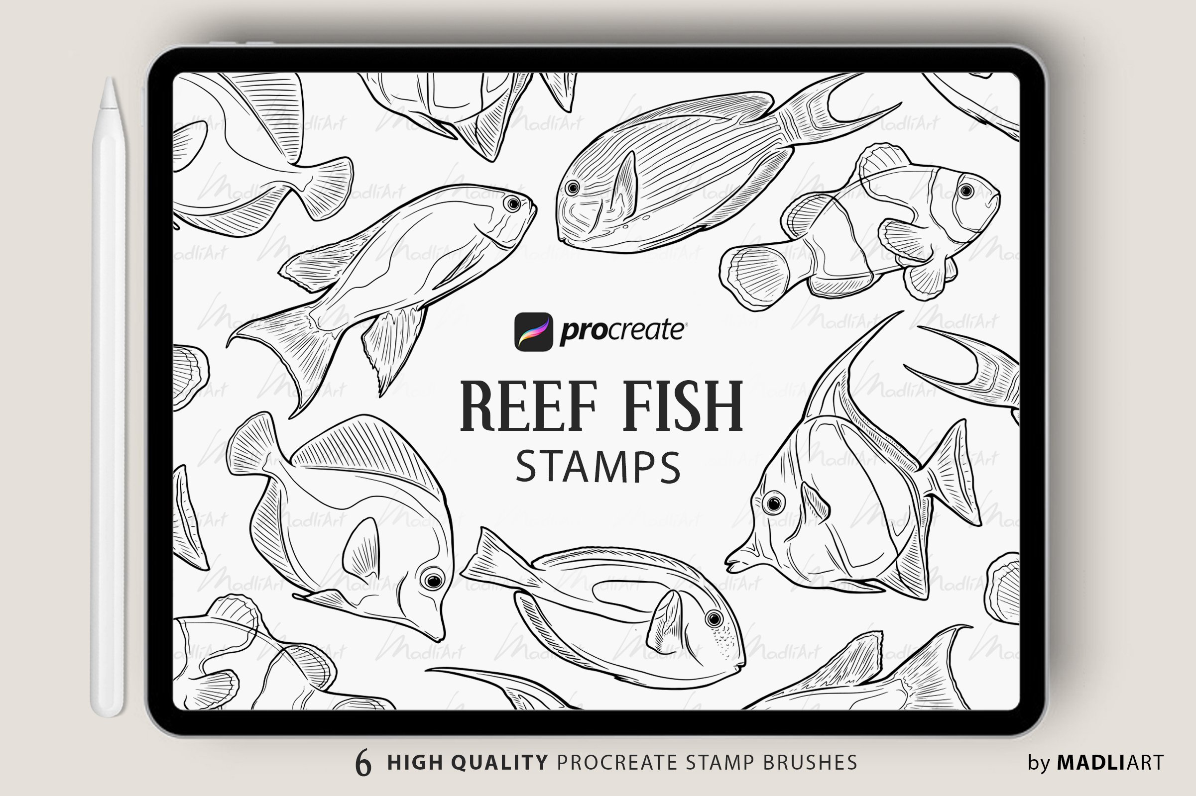 Tropical Fish Outline