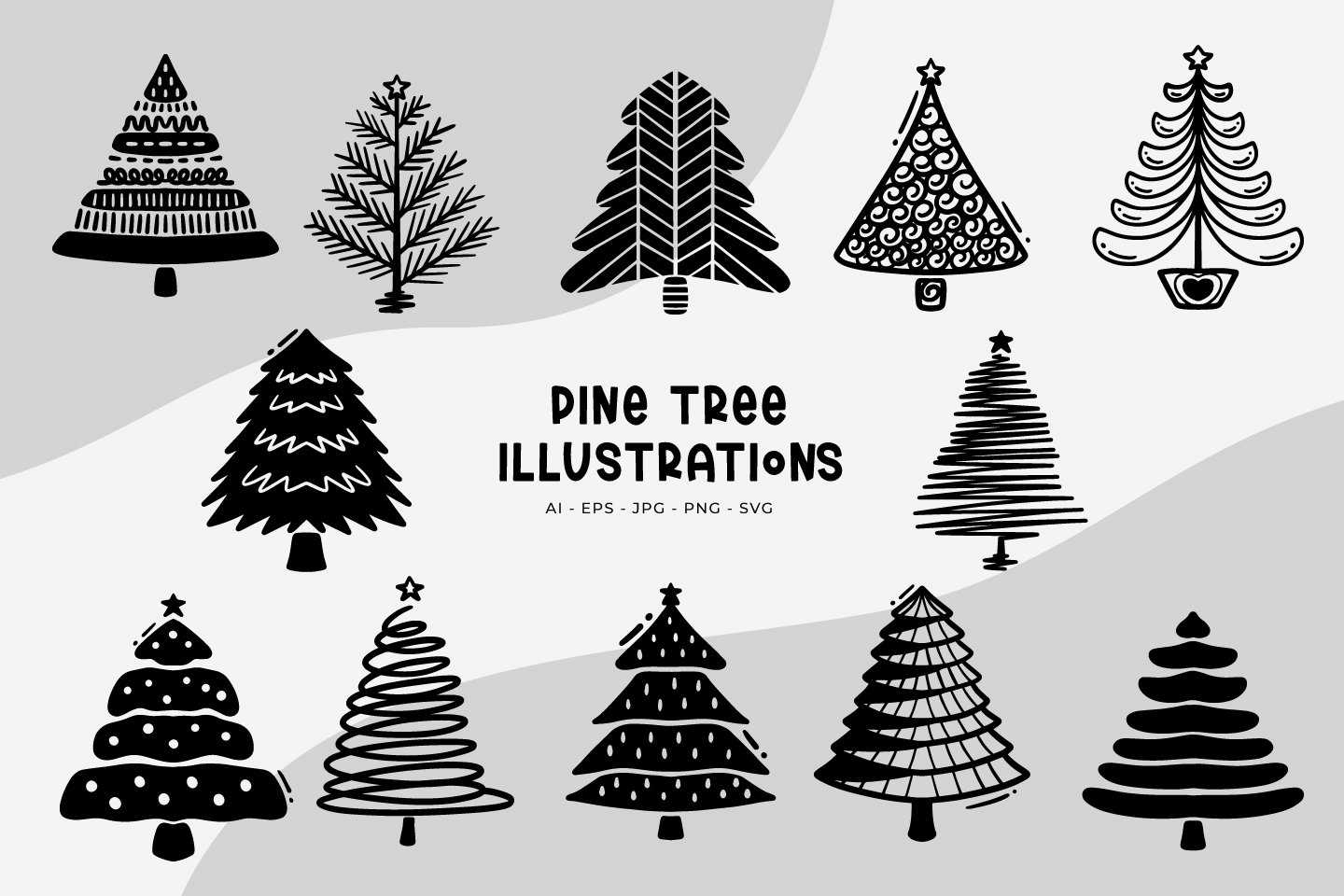 Pine Tree Illustrations