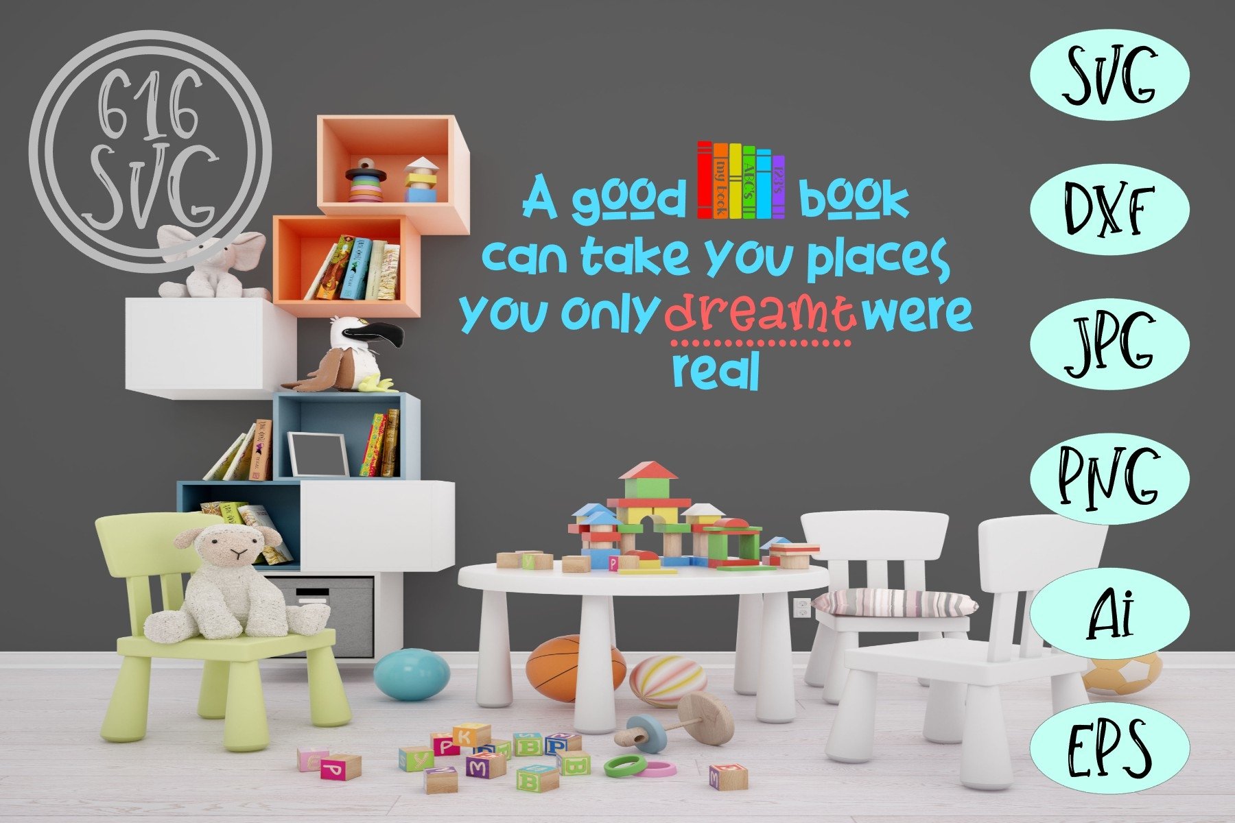 Childrens Library Bundle SVG, DXF, Ai, PNG (215607) | SVGs | Design Bundles