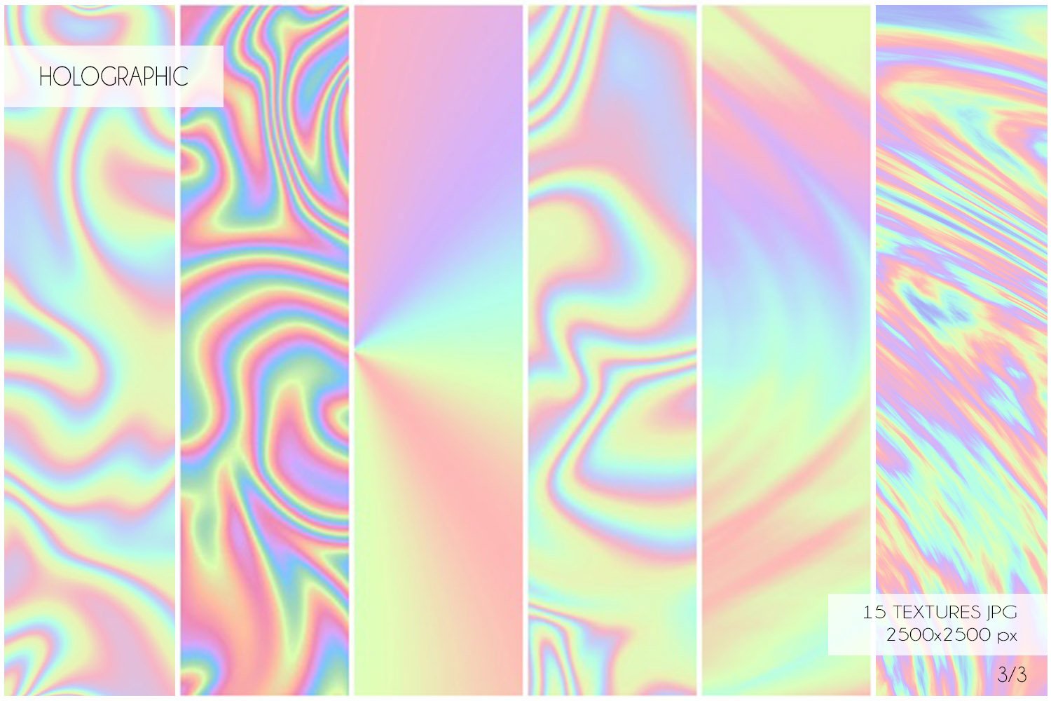 15 Holographic Textures Backgrounds JPG (694584) | Textures | Design ...