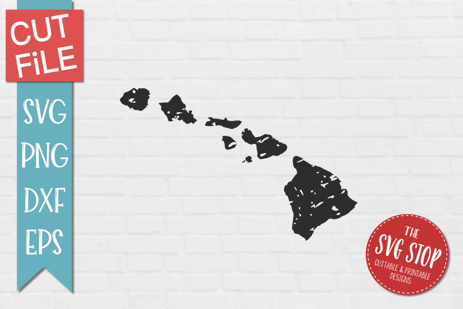 Distressed Hawaii SVG | Grunge Cut Out Design (342518) | SVGs | Design ...