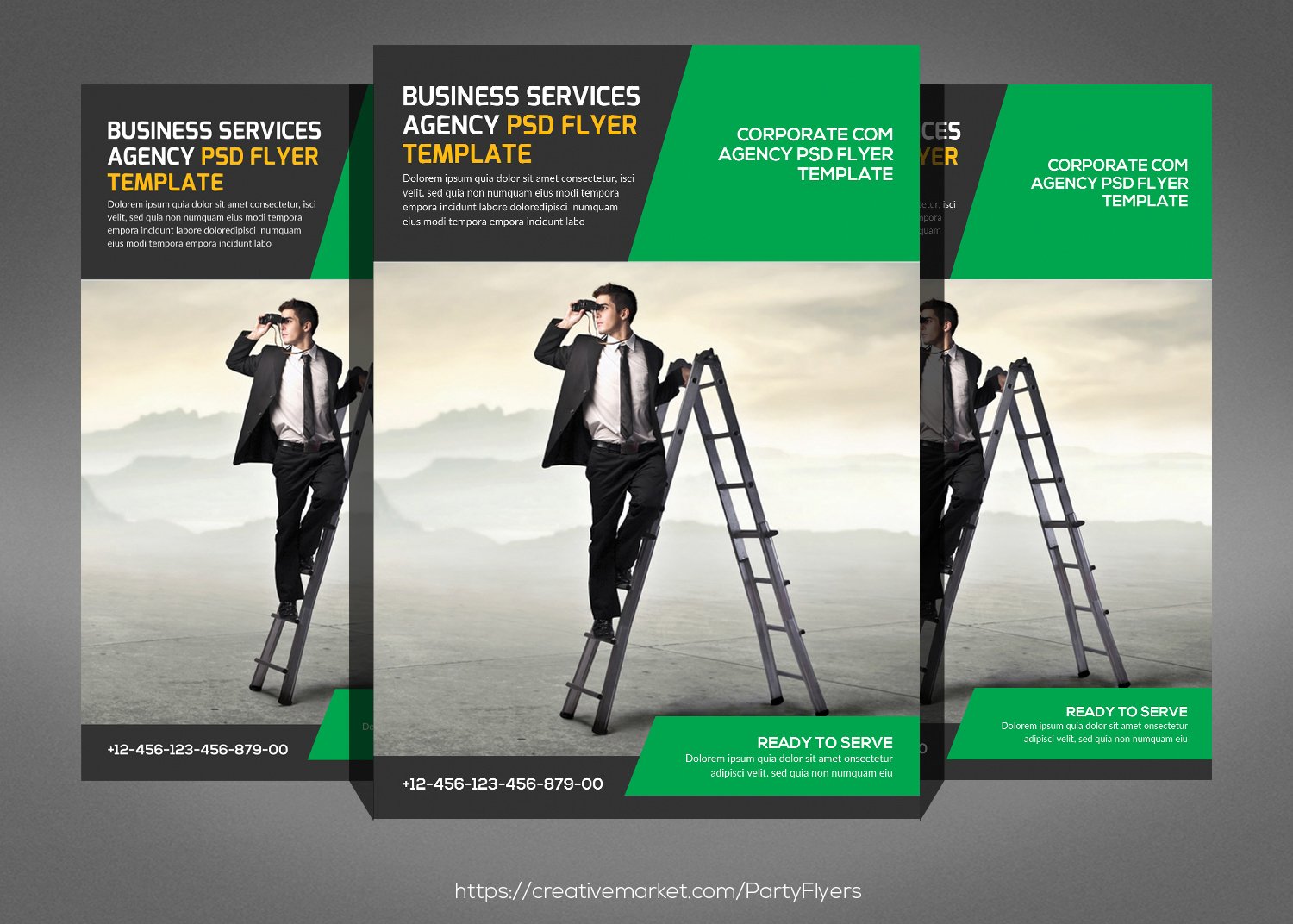 Business Service Flyer (65155) | Flyers | Design Bundles