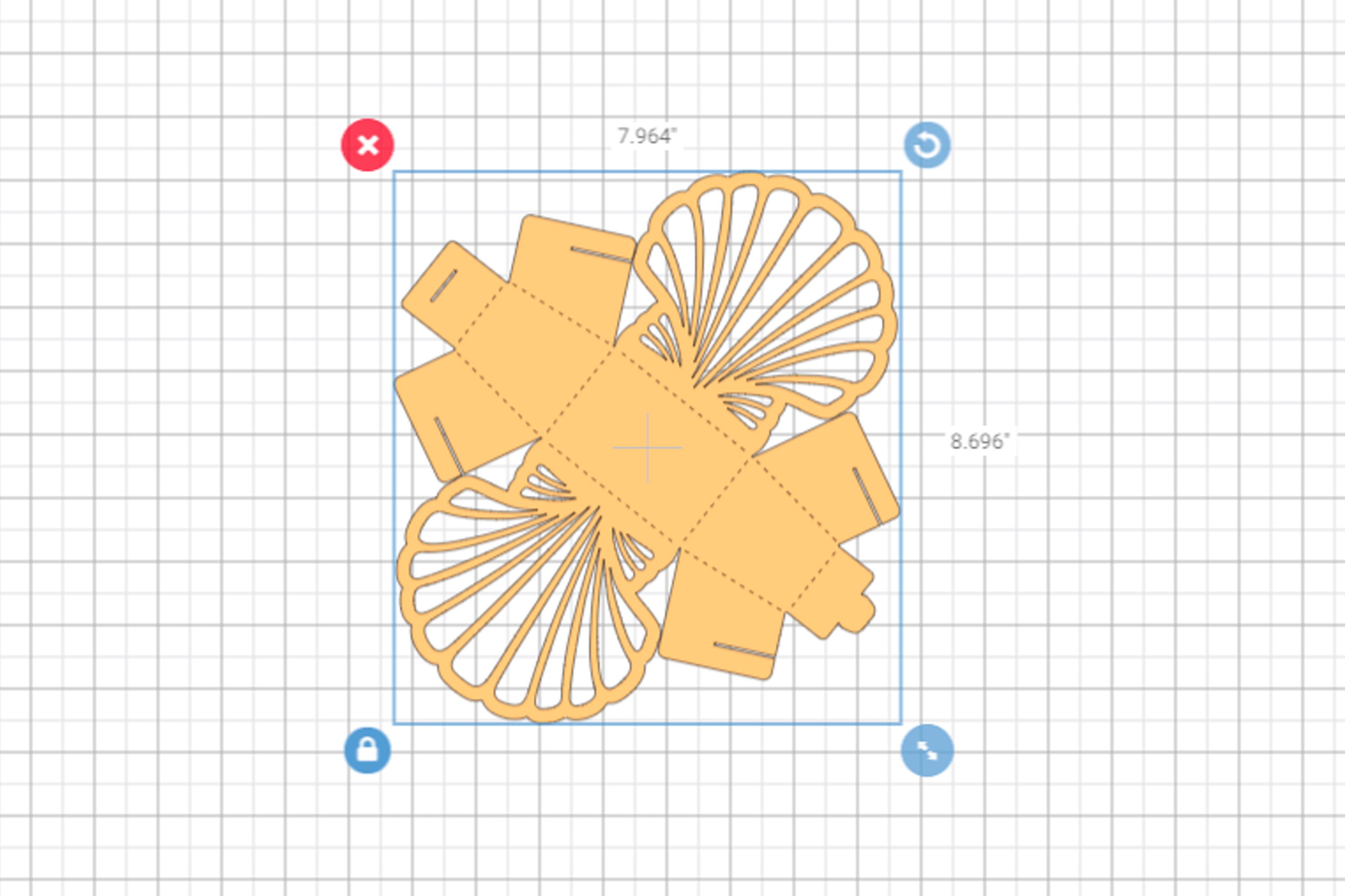 Wedding Shell Box Template Printable