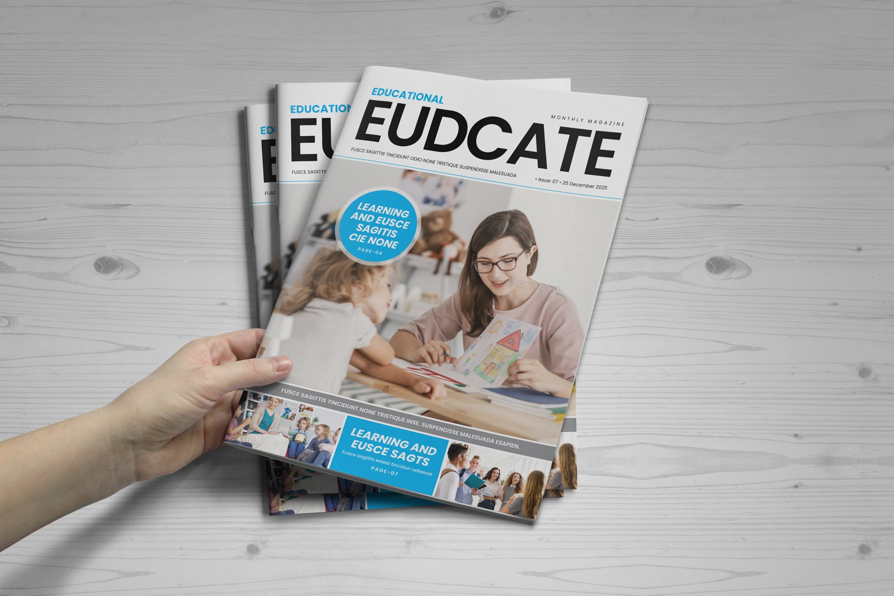 Education Magazine Brochure v1 (261997) | Magazines | Design Bundles