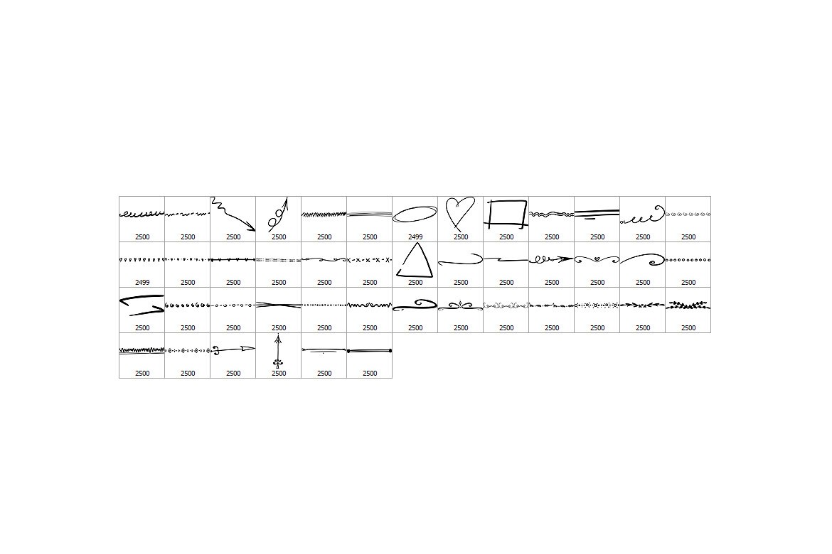 Underline Photoshop Stamp Brushes 2 (543328) | Brushes | Design Bundles