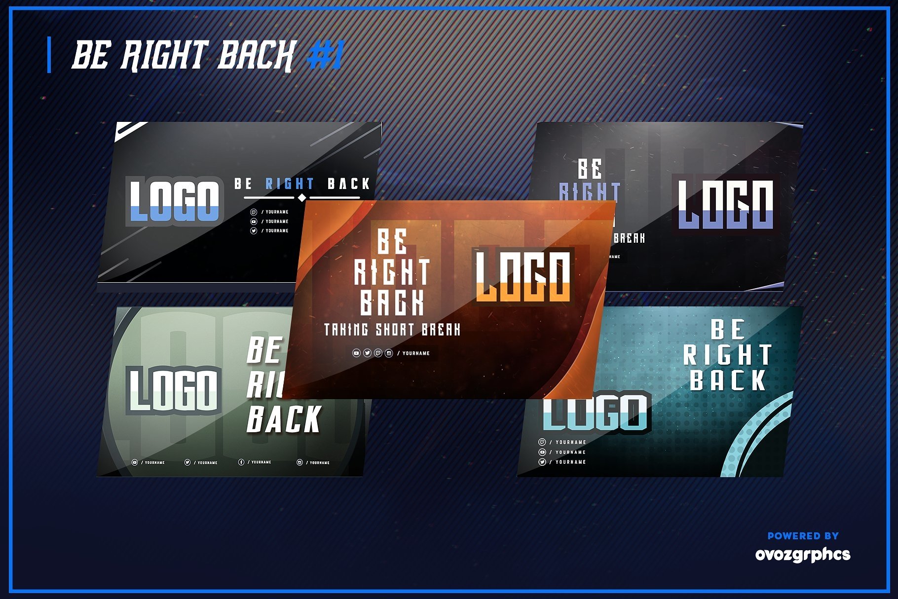 Twitch Layout Bundle (184720) | Logos | Design Bundles